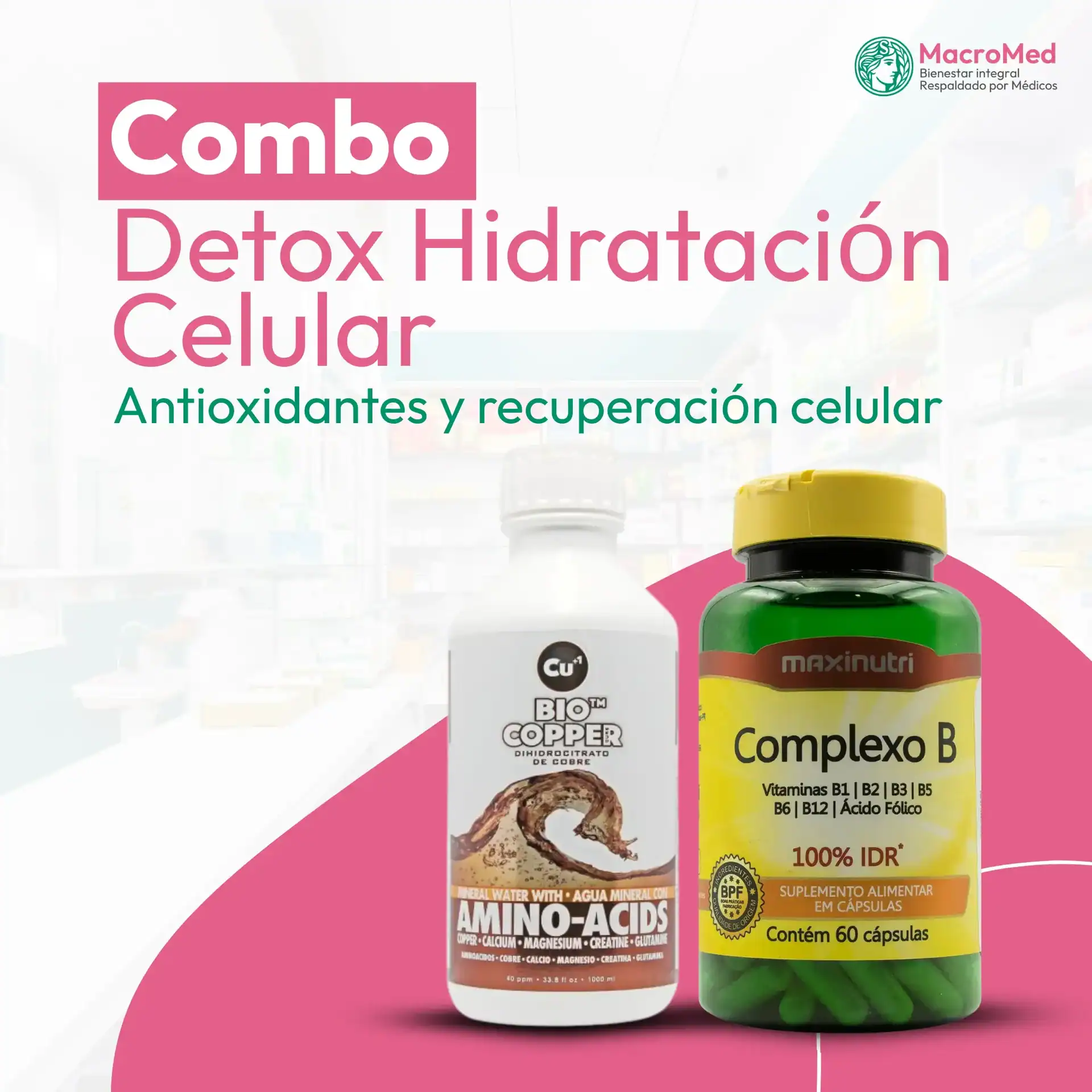 Combo Detox Hidratación Celular - MacroMed